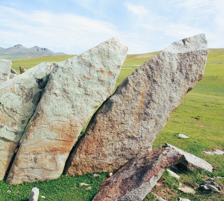Camel Stone Monument /Temeen Chuluu Valley/ - Central Mongolia Attraction